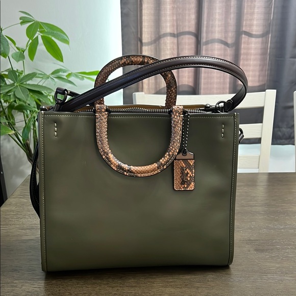 Coach | Bags | Coach Rogue With Snakeskin Detail | Poshmark